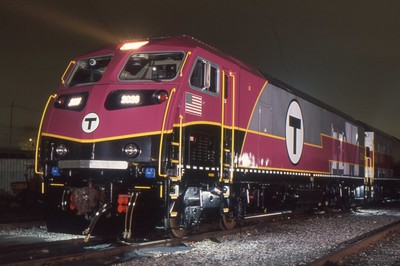 MBTA HSP46 2026 night shot original fujichrome slide slides in 2015 | eBay
