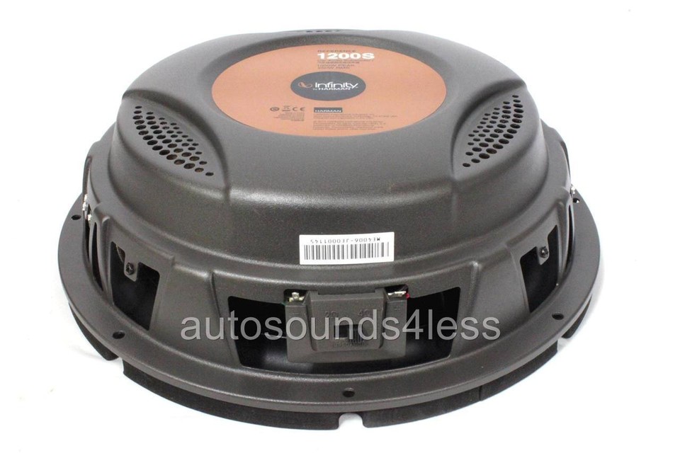 Infinity REF1200S 1000 Watts 12" 2 or 4 ohm Shallow Depth Mount Truck ...