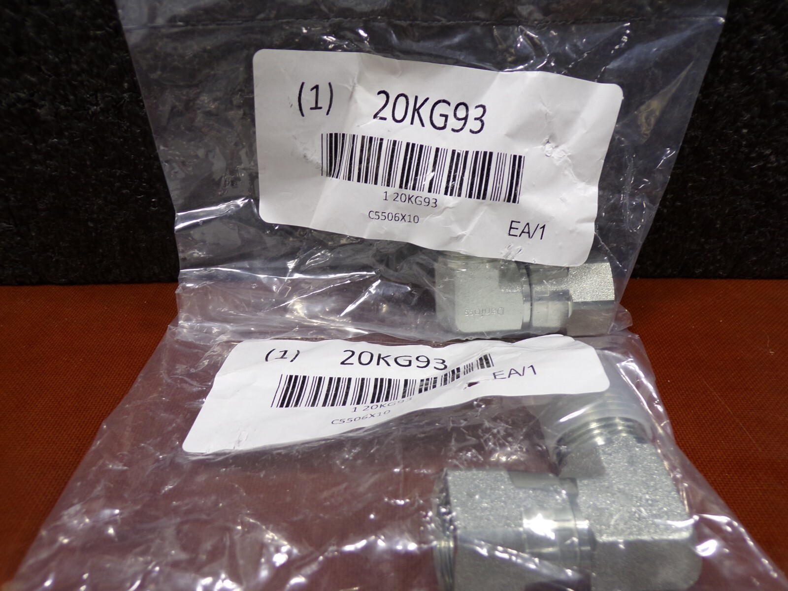 (2) WEATHERHEAD C5506x10 5/8" JIC 37 Flare-Twin Swivel Nut 90 Degree ...