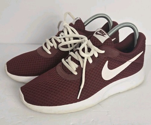 Nike Womens Tanjun 812655-604 Red Running Shoes Sneakers Size 9.5 Shoe ...