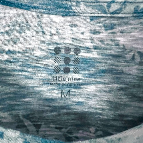 Title Nine Ravine Tee Shirt Hana Blue Floral Short Sleeve Top Women’s ...