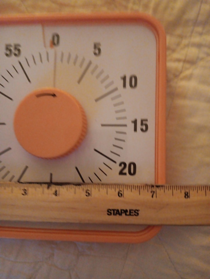 Visual Countdown Timer, 60 Minute, Oversize, Classroom, Mechanical ...