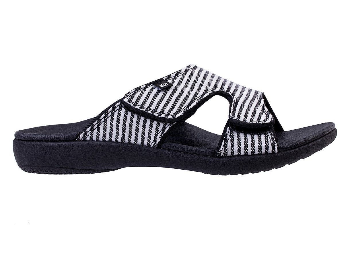 Spenco Kholo Stripe Women's Slip-on Sandal Black - 9 Wide | eBay