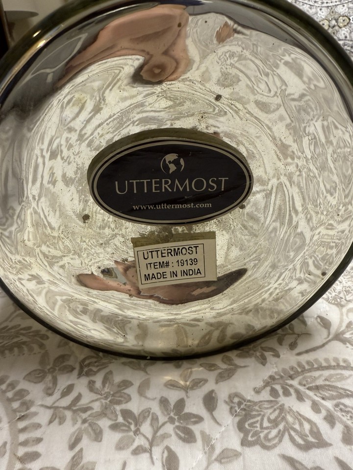 Jones & Sons Uttermost Glass Jars Vases Set Of 2 Mercury Style Glass ...