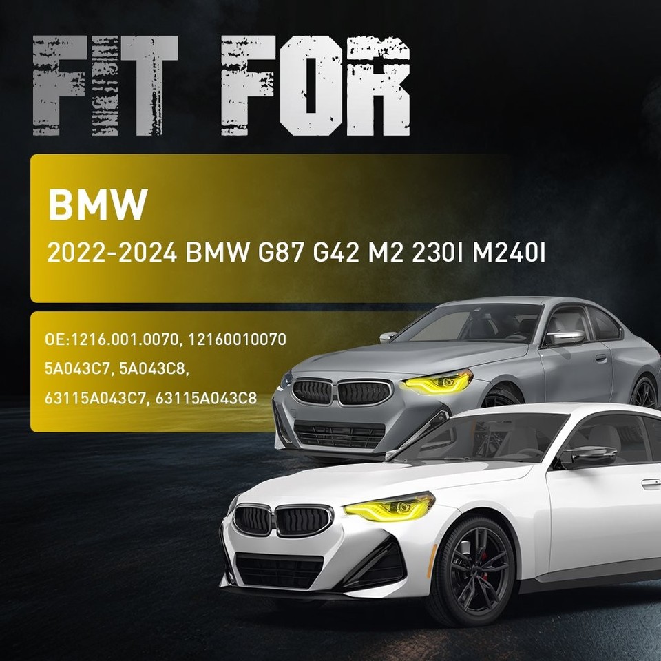 For 2023 BMW G87 G42 M240I Daytime Running Light LED Boards CSL Yellow ...