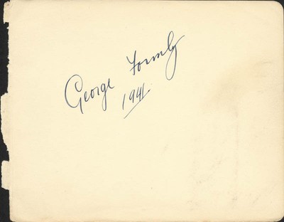 GEORGE FORMBY - SIGNATURE(S) 1941 | eBay