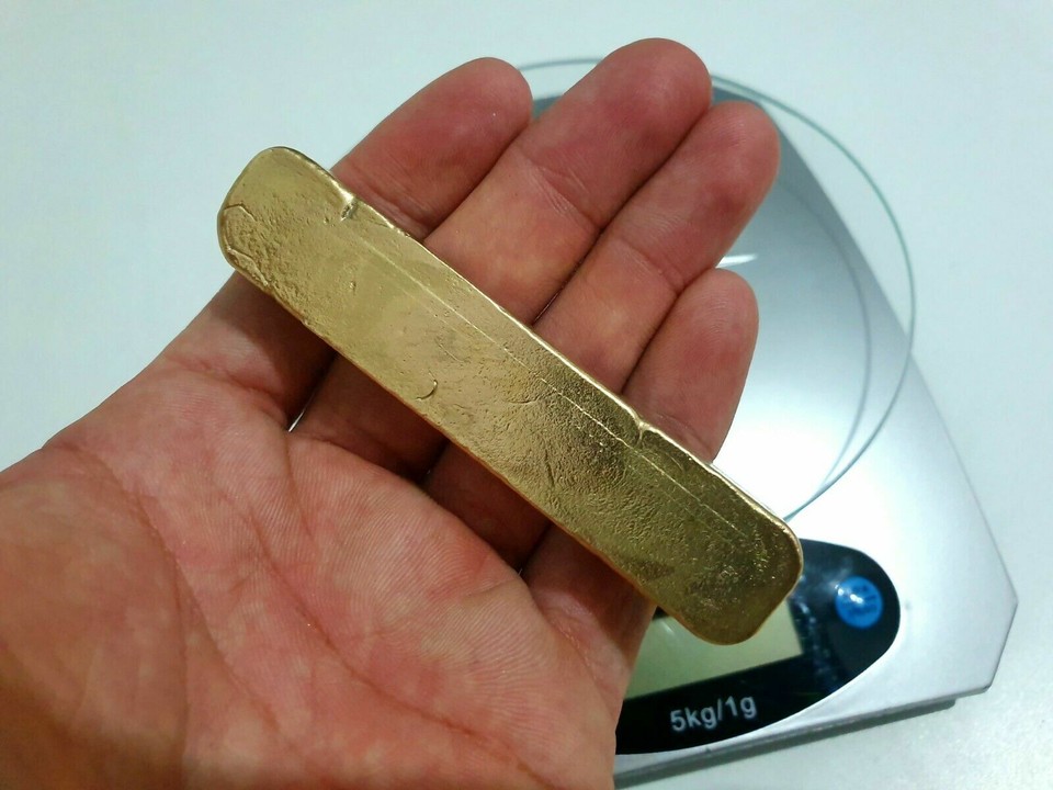 223 Grams Scrap gold bar for Gold Recovery Melted Different Computer ...