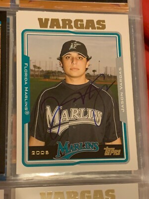 JASON VARGAS AUTOGRAPHED SIGNED 2005 TOPPS UPDATES CARD FLORIDA MARLINS ...
