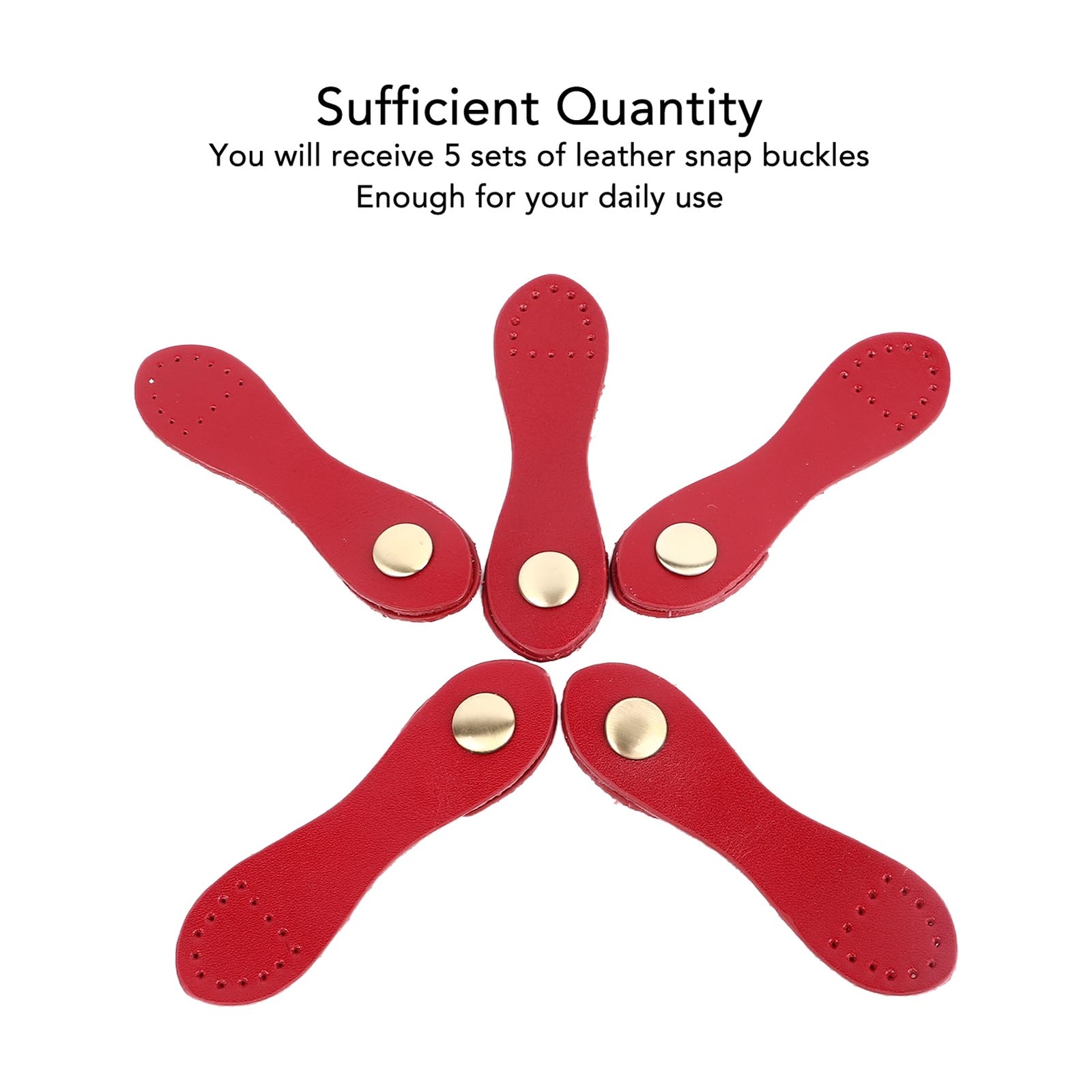 5 Set Leather Snap Buckles DIY Sewing Leather Tab Closure For Handbags ...