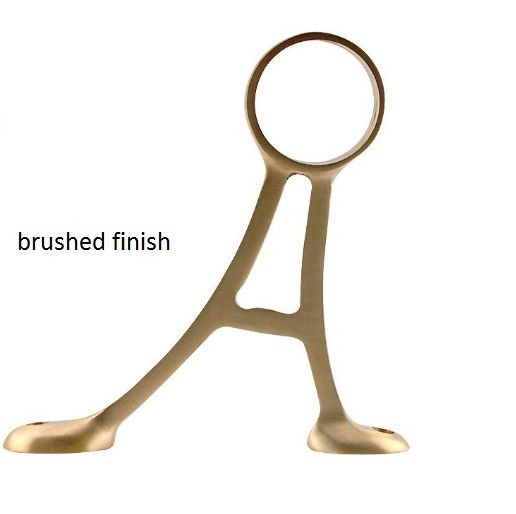 2" OD Bar Foot Rail Rest Kits - Choose Finish Bracket Rail Length-2ft ...