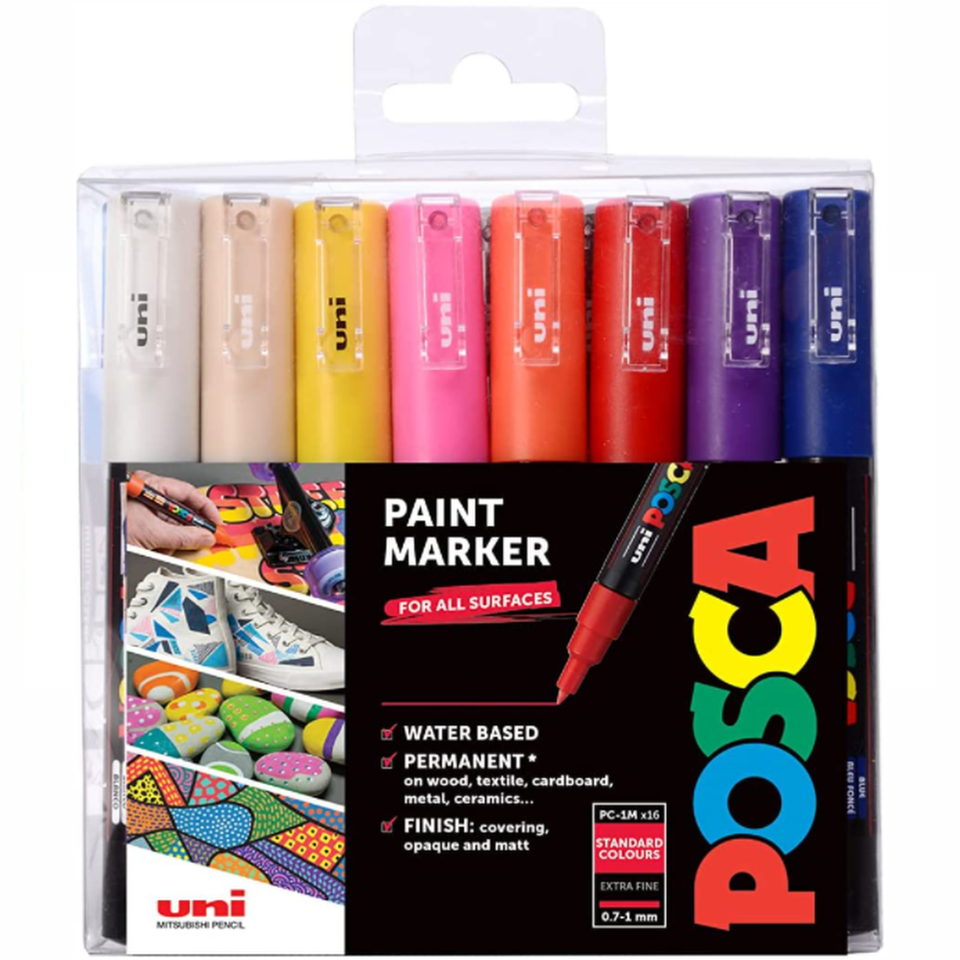 Uni Posca Paint Marker Kits Cases Sets Packs All Options Pastel & Mega ...