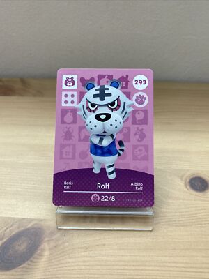 Carte Amiibo Animal Crossing - 293 - ralf / rolf [EUR] Série 3 | eBay