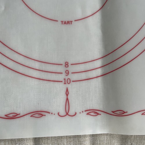 Tupperware PASTRY MAT 1965 pie tart crust roll dough baking sheet ...