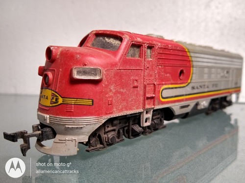 BACHMANN HO-SCALE #307 SANTA FE EMD F7A DIESEL LOCOMOTIVE, PARTS OR ...