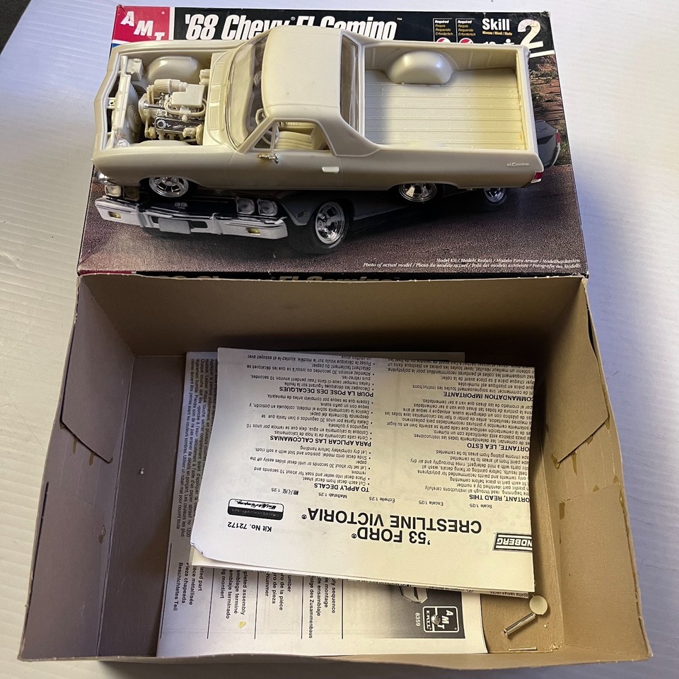 Vintage AMT 1:25 scale Model Kit `68 Chevy El Camino | eBay