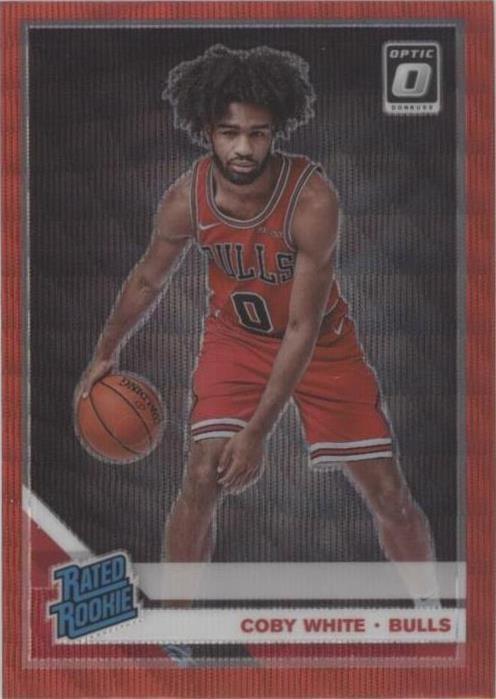 2019-20 Panini Donruss Optic - Rated Rookie Coby White #180 Red Wave ...