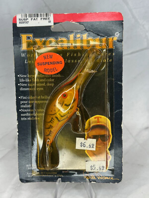 Vintage 1997 Excalibur Suspending Fat Free Fishing Lure Bill Dance ...