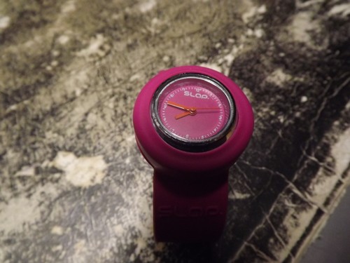 SLAP LADIES PINK WATCH USED BUT GREAT SHAPE NEW BATTERY WORKS GREAT | eBay