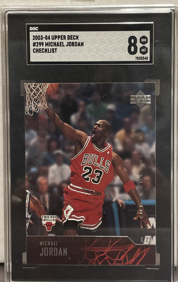 2003 Upper Deck Michael Jordan Checklist #299 SGC 8 | eBay