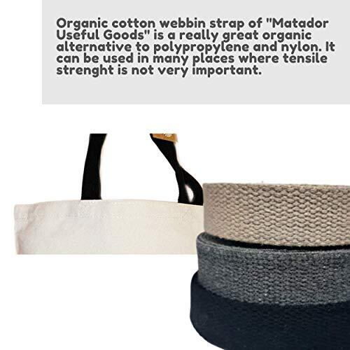 Heavy Cotton Webbing 1 Inch - Straps for Arts and Crafts - Gray 25 ...