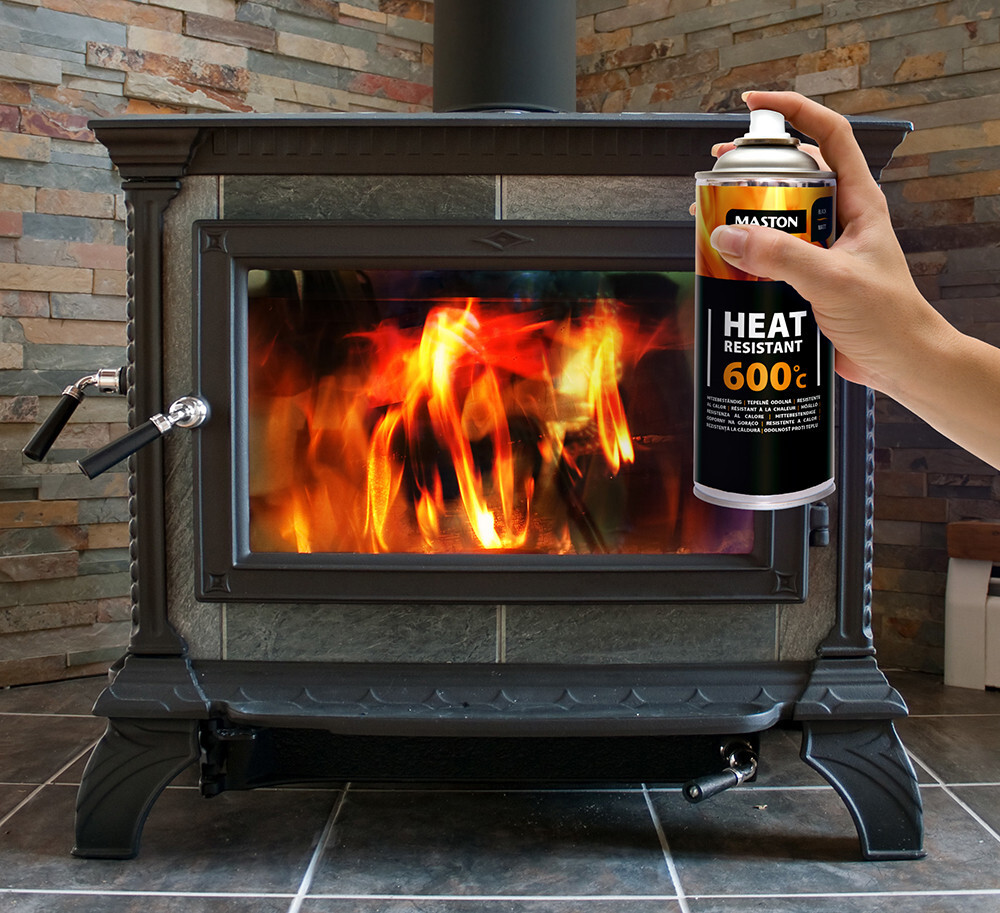 Maston Paint Heat-Resistant Silver +600 °C 250ml | eBay UK