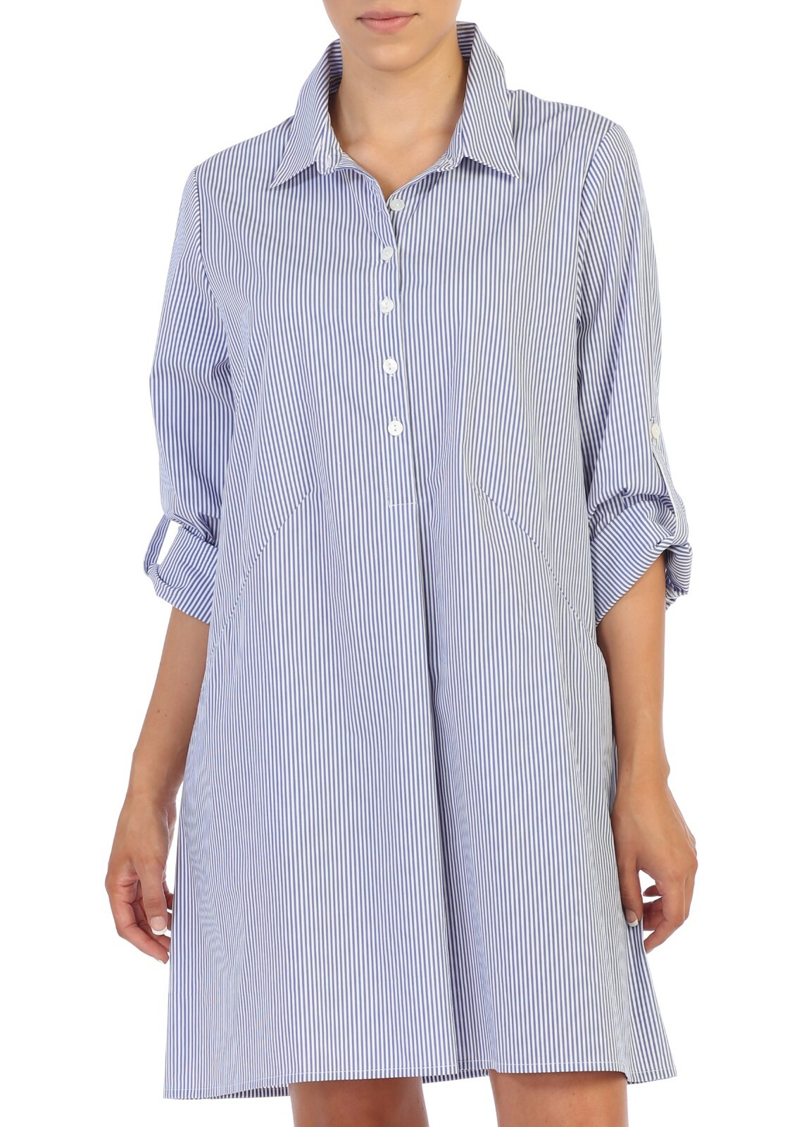 INAE Collection women's tab sleeve dress with pockets | eBay