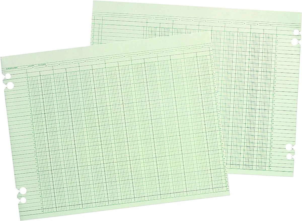 Green Ledger Paper