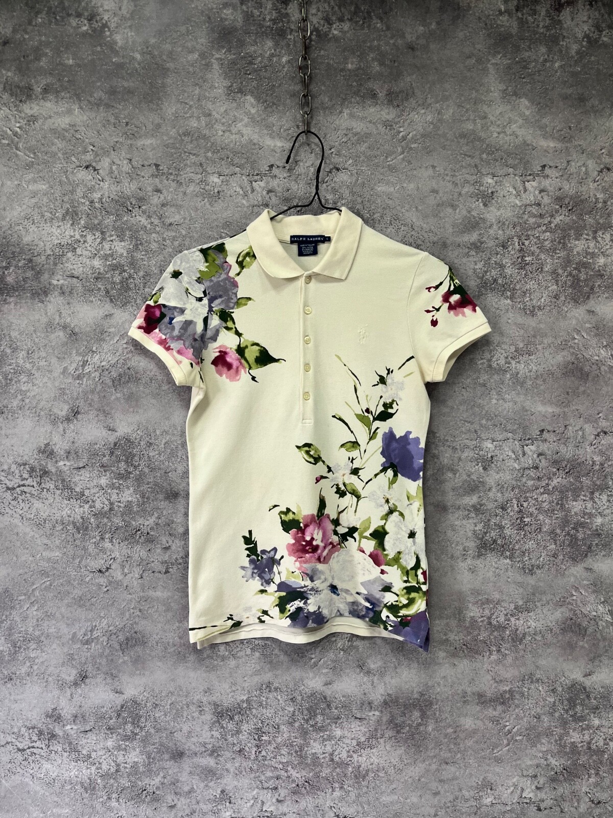 Polo Ralph Lauren Floral Pattern Vintage Womens Polo … - Gem