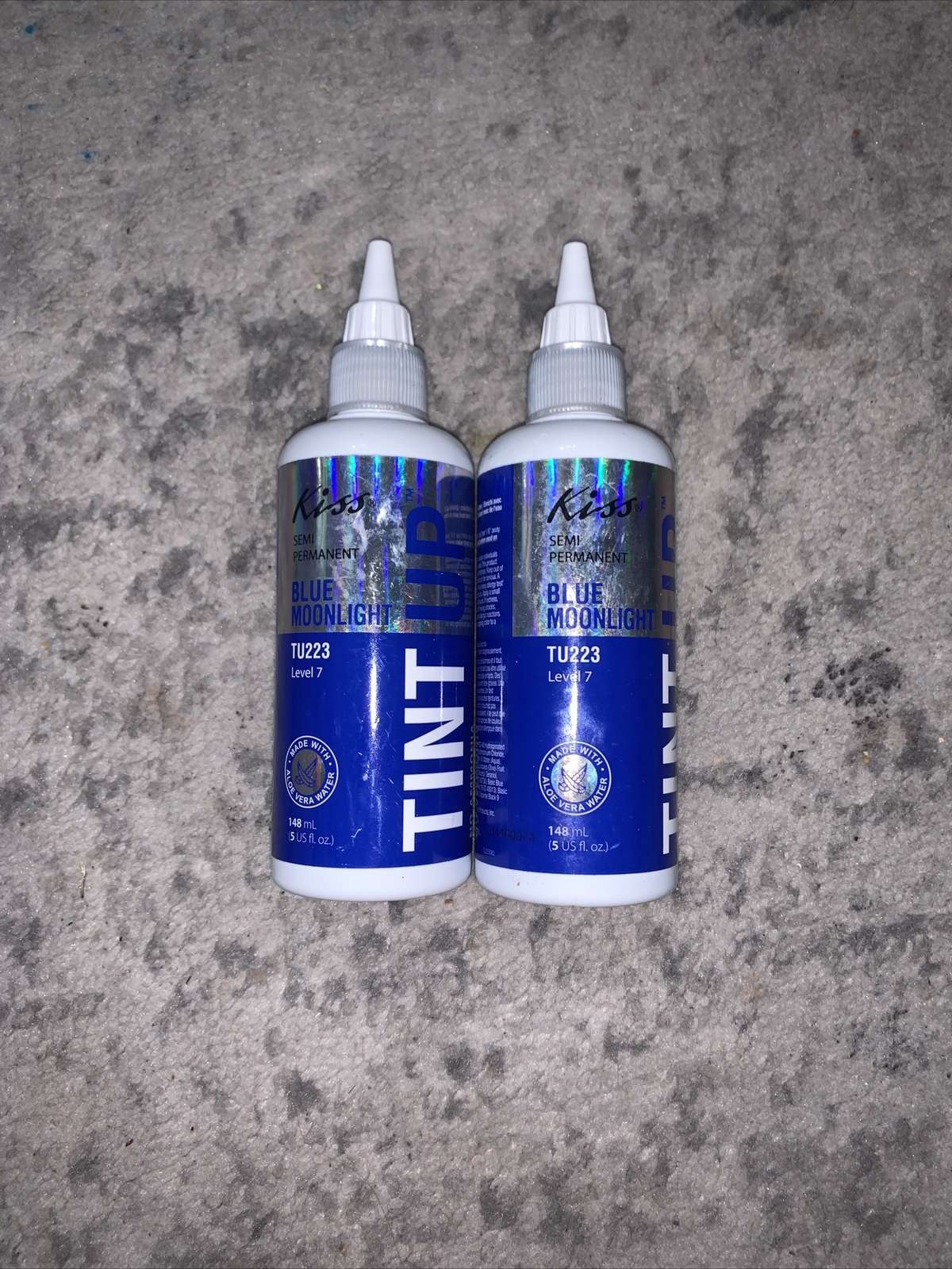 2 Bottles of KISS Colors Tint Up Semi Permanent Hair Color Blue ...