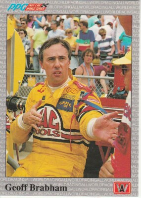 GEOFF BRABHAM 1991 PPG Indy Car A&S Racing Collectables Racing card #27 ...