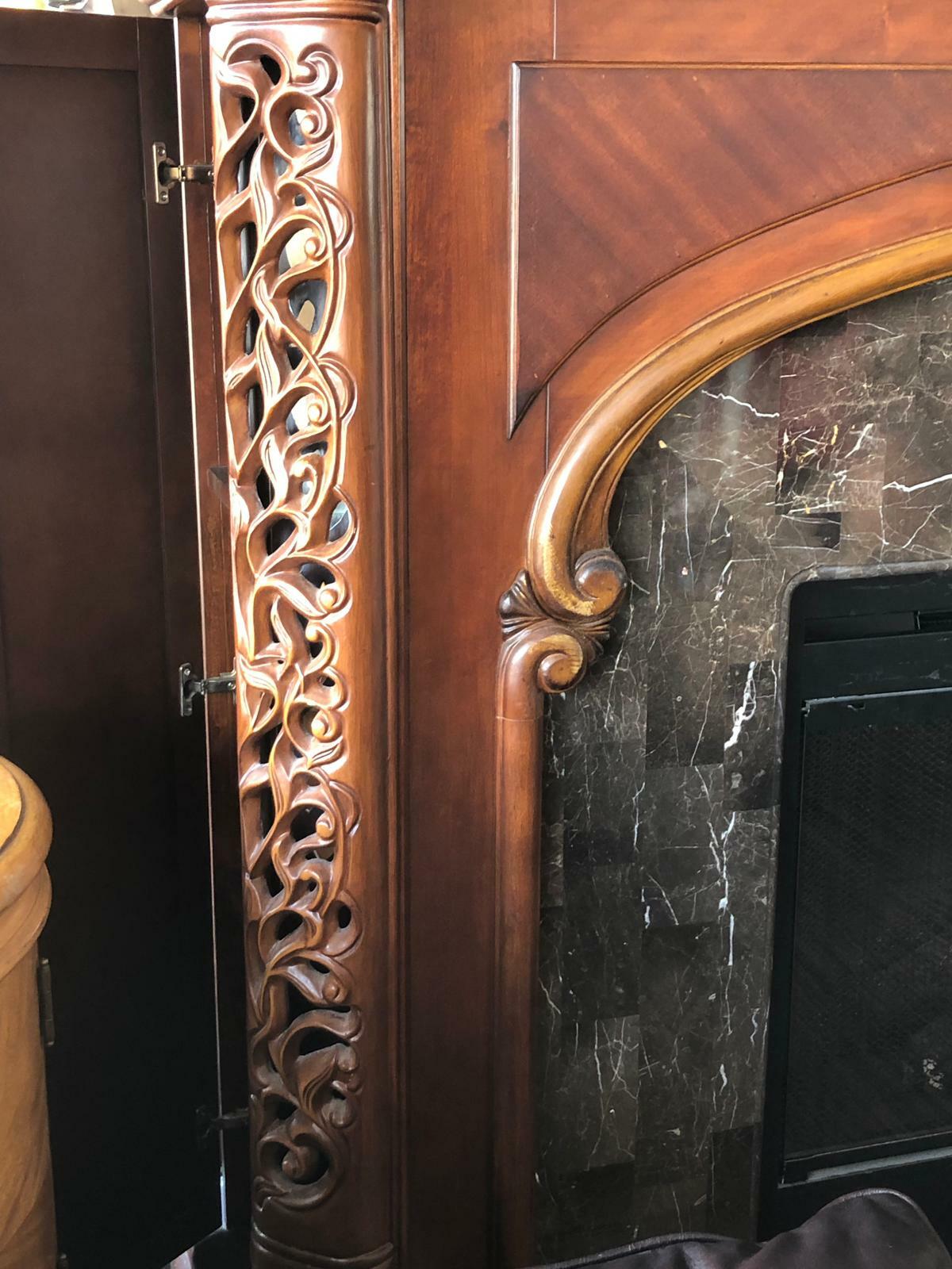AICO by Michael Amini Excelsior decorative fireplace | eBay