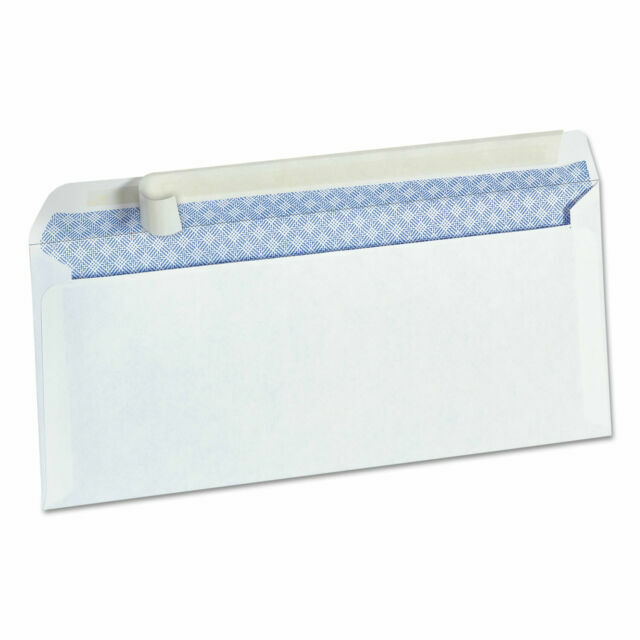Universal Pull & Seal Business Envelopes, White, 100 Envelopes ...