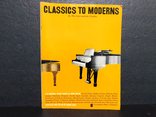 Piano Music Book Intermediate Grades "1962 Classics To Moderns Volume ...
