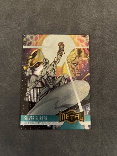 1995 Marvel Metal Silver Surfer Alternate M Silver Flasher Parallel ...