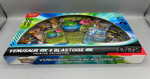 Pokemon TGC: Venusaur & Blastoise EX Premium Collection GameStop SEALED ...