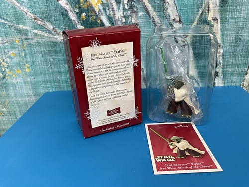 Hallmark Keepsake Ornament Star Wars Jedi Master Yoda Attack of the ...