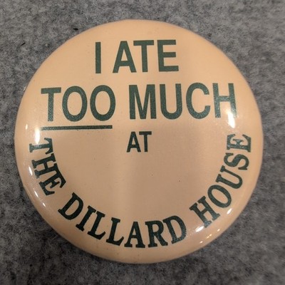 Dillards House Pin I Ate Too Much Retro Novelty Button | eBay