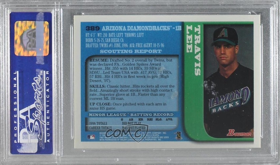 1997 Bowman Travis Lee #389 PSA 10 GEM MT Rookie RC o8y | eBay