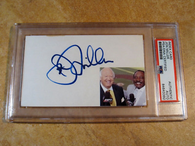 JON MILLER HOF SIGNED AUTOGRAPHED ENCAPSULATED PHOTO CUT ESPN MLB ...