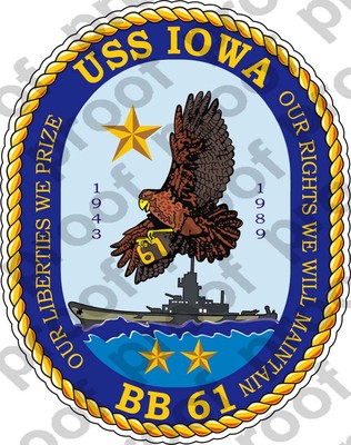 STICKER USN US NAVY BB 61 USS IOWA | eBay
