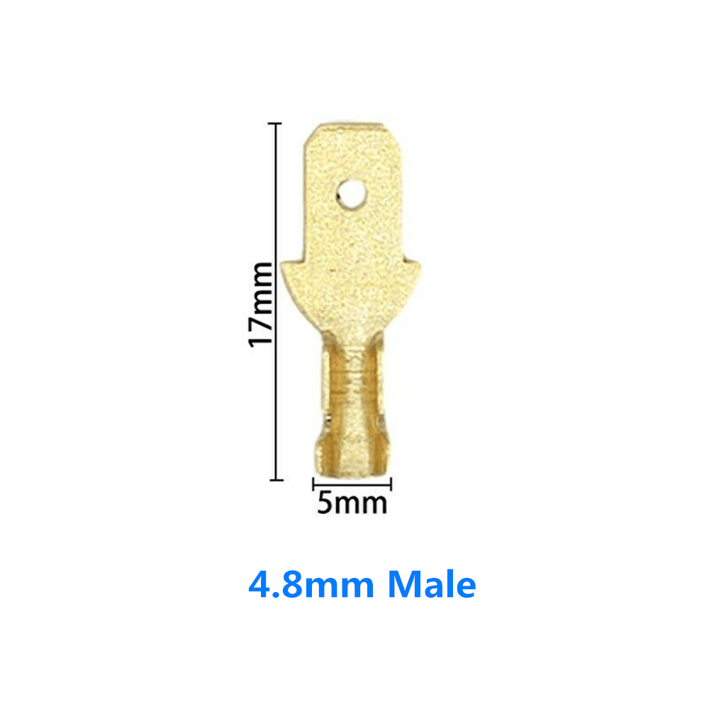 Male Female Spade Terminal Electrical Wire Crimp Connector Sheath 2.8/4 ...