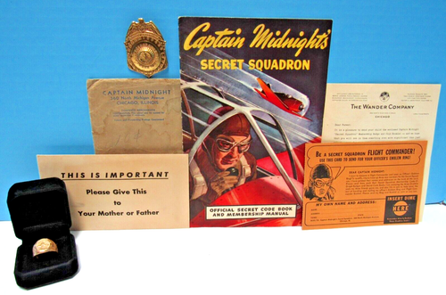 CAPTAIN MIDNIGHT 1941 SECRET SQ. MANUAL - MYSTERY DECODER - FLT. COMDR ...
