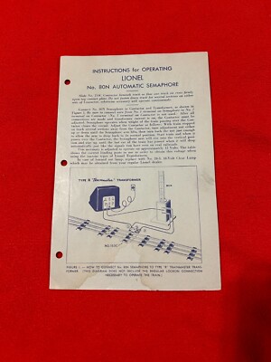 C7 LIONEL PREWAR #80N AUTOMATIC SEMAPHORE SIGNALS OPERATING ...