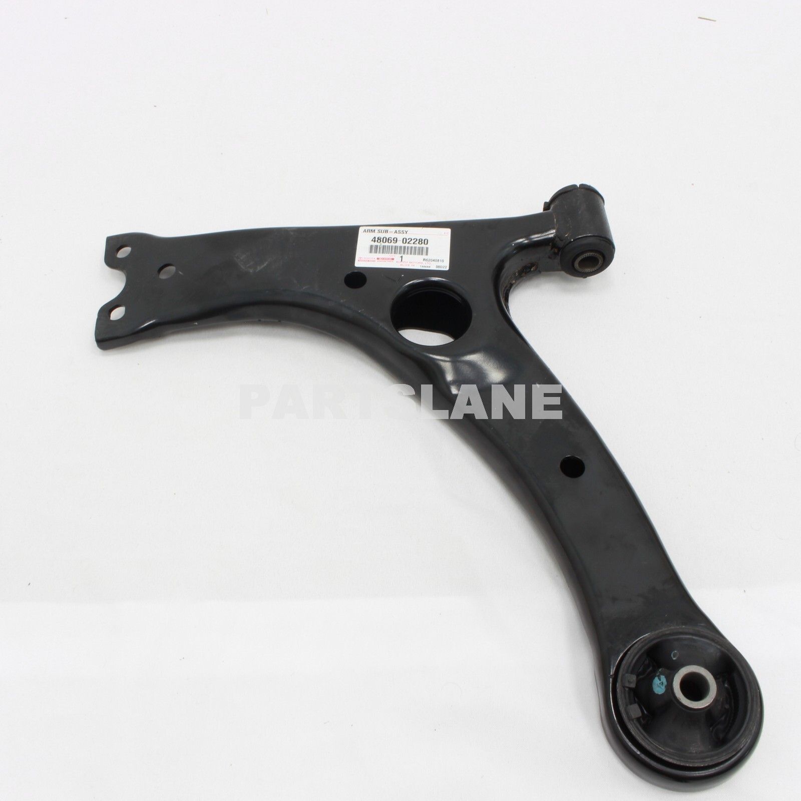 48069-02280 Toyota OEM Genuine ARM SUB-ASSY, FRONT SUSPENSION, LOWER NO ...