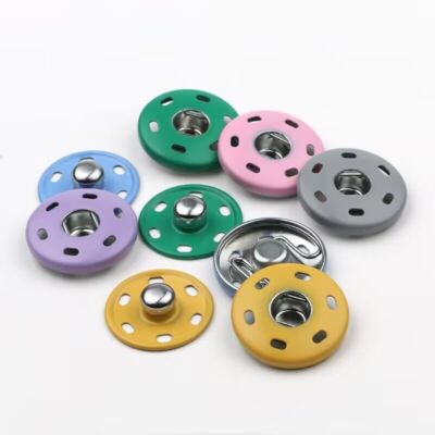 Metal Sew Snap Buttons Dia Snaps Fasteners Press Studs Buttons 10Sets 7 ...