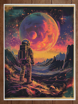 Retro Outer Space Art