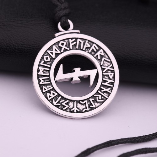 Pagan Viking Protection Symbol Elder Futhark Runes Pendant Necklace | eBay