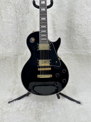 Chibson Black LP Electric Guitar Gold Part Black Fretboard 2H Pickups ...