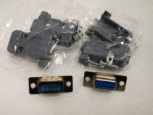 2set RS232 DB9 9-PIN male & Female Assembly Solder Plug Connector with ...