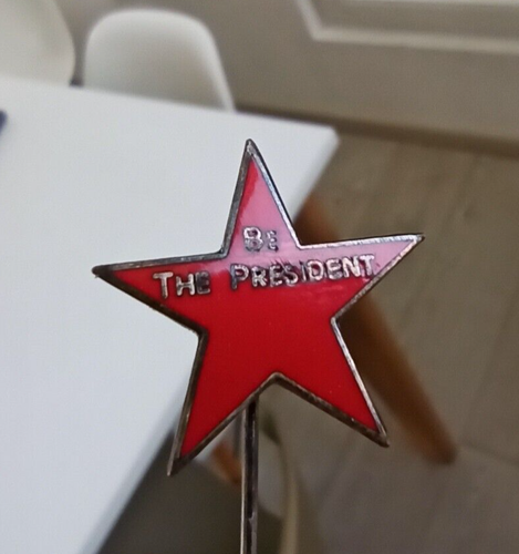 AMERICA - USA BE THE PRESIDENT Red Enamel Five-Point Star Pin Badge | eBay